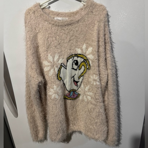 Disney | Sweaters | Disney Beige Sweater With Character Design | Poshmark